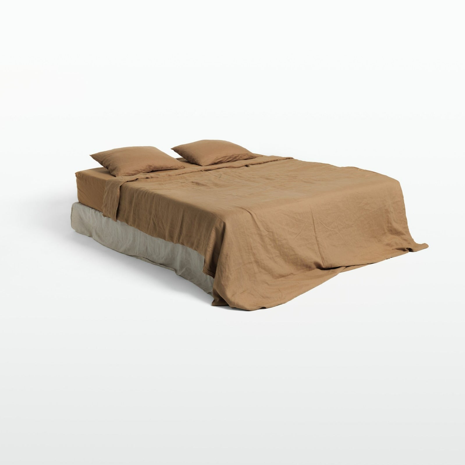 Top Quality Walnut Linen Bedding Set (4 pcs) | The Katha