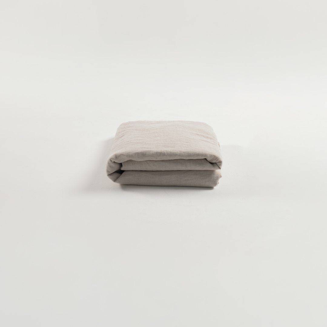 Buy Flax Linen Fitted Sheet Online | The Katha